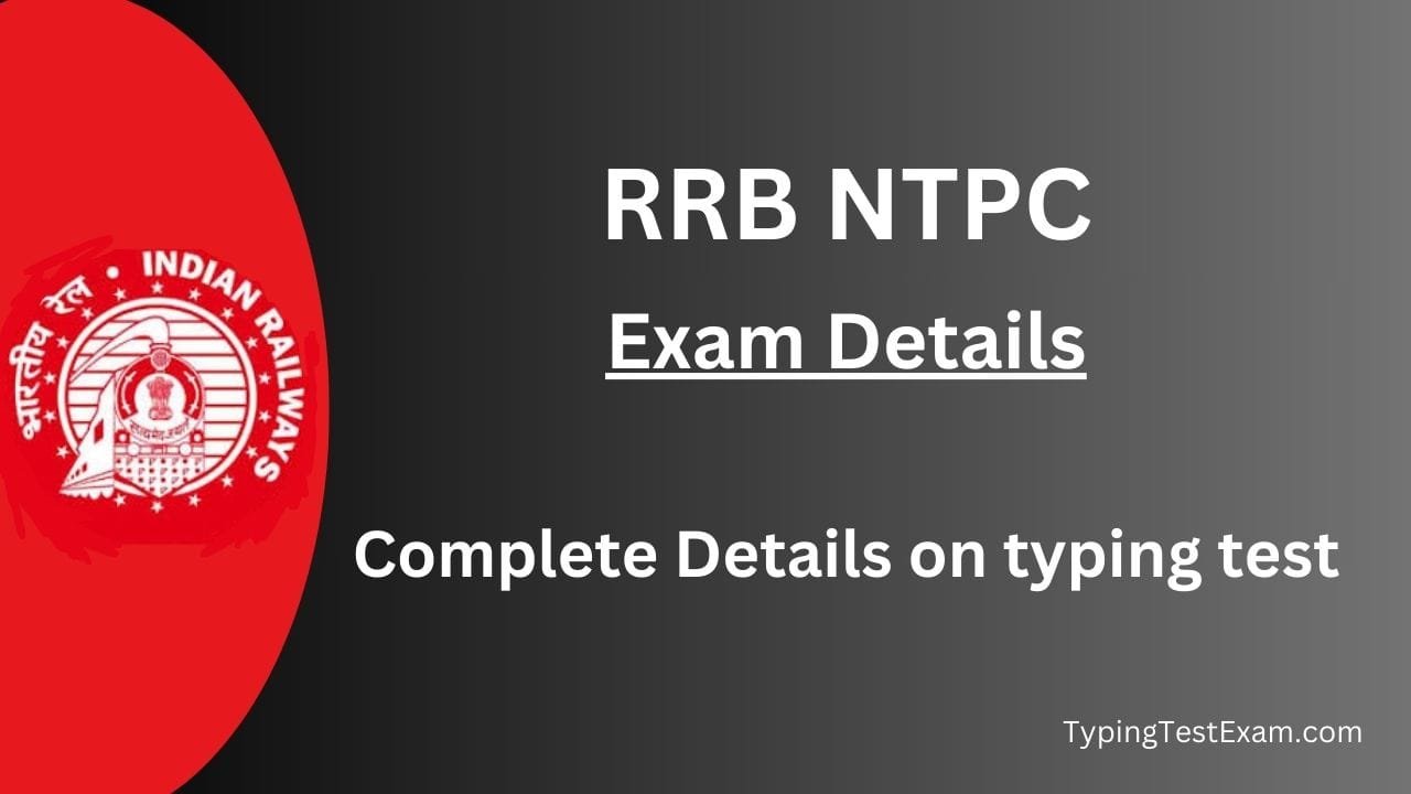 official rrb ntpc typing skill test 2025 - Typing Test Exam